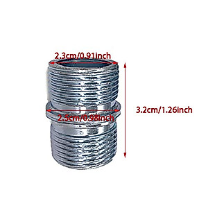 HOWDIA 1"/ 25.4mm Diameter Connectors for Coarse Thread 0.047"/1.2mm Thick Wire Shelving Poles, Pole Connector for Shelf Unit Replacement Parts Storage Shelves Part Metal Rack Updated Version, 4 Pack