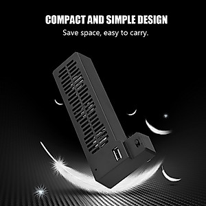 Zerone Cooling Fan Docking Station External Cooler Stand with 3 Cooling Fan Heat Reducing USB External Cooling Fan Side Mounted for ONE X Game Console Title