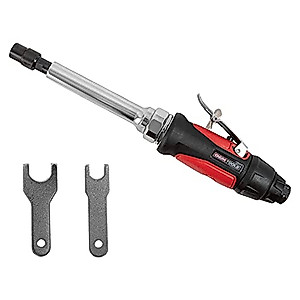 OEMTOOLS 24408 1/4 Inch Extended Air Die Grinder, Straight Die Grinder for Surface Prep, Extended Grinder with 5 Inch Reach for Tight Spaces, Surface Tool