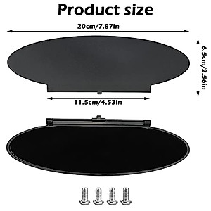 2Pcs Sun Visor Mirror Covers Compatible with Porsche 996/997-911 986/987 Boxster Cayman 1996-2010 Accessories, Driver and Passenger Side Visor Lid Vanity Mirror Covers with Installation Tool