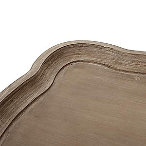 Christopher Knight Home Eudora French Country Accent Table with Square Top, Natural + Distressed White