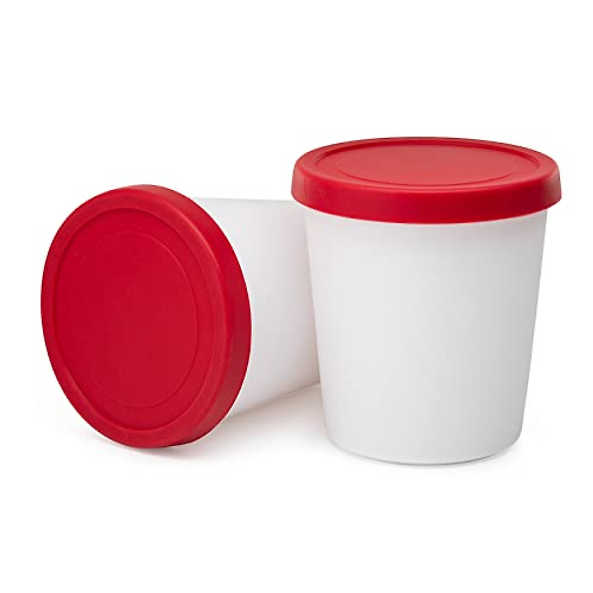 ChefWave Elado 2 Qt Automatic Frozen Yogurt, Sorbet, Gelato, Ice Cream Maker Includes 2 Pack Reusable Freezer Storage Containers 1 Qt Capacity, Recipe Book, LCD Digital Display, Adjustable Churn Time