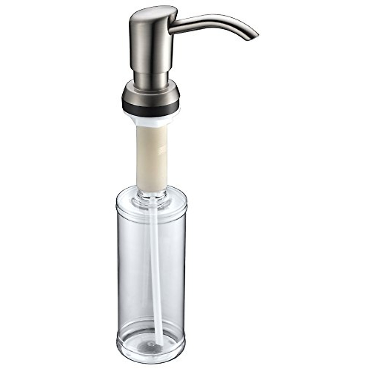 Soap Dispenser, Delle Rosa Soap Dispenser for Kitchen Sink Brushed Nickel, Soap Dispenser Easy Installation Well Built and Sturdy, 320ml/11oz