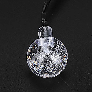 Outdoor String Lights, Waterproof Christmas Decoration Light, 19.7 Feet 30 LED Solar Powered Patio Lights Super Bright with Support Pillar Fairy Lights for Xmas Tree Garden Home (Warm Yellow)