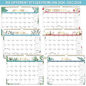 Wall Calendar 2023 - 12 Monthly Calendar 2023, Jan. 2023 - Dec. 2023, 2023 Calendar with Julian Date, 14.6" x 11.5",Twin-Wire Binding, Blank Block with Julian Dates, Perfect 2023 Wall Calendar for Organizing