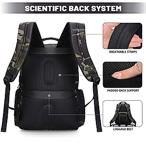 HOMIEE Travel Laptop Backpack 15.6 Inch Business Computer College Bag with USB Charging Port, Anti Theft Casual Daypack Carry On Backpack Hiking Rucksack for Men Women