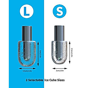 KUPPET Portable Ice Maker Machine for Countertop with LED Display Self-Cleaning Electric Ice Maker with Scoop and Basket, 9 Ice Cubes Ready in 6 mins, 26 lbs Ice in 24 hrs(Red)