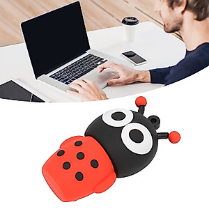 Cartoon Flash Disk Cartoon Ladybug Compatible Optional Stock USB Flash Drives Memory Thumb Stick Pendrive U Disk, for Data Storage Transmission Sharing(64GB)