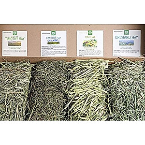 Small Pet Select-Sampler Box, 2ND Cutting, 3RD Cutting Timothy Hay, Oat Hay, & Orchard Hay