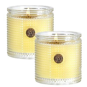 Aromatique Sorbet - Set of 2 Textured Glass Scented Jar Candle