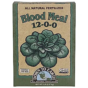 Down to Earth Blood Meal Fertilizer Mix 12-0-0, 5 lb