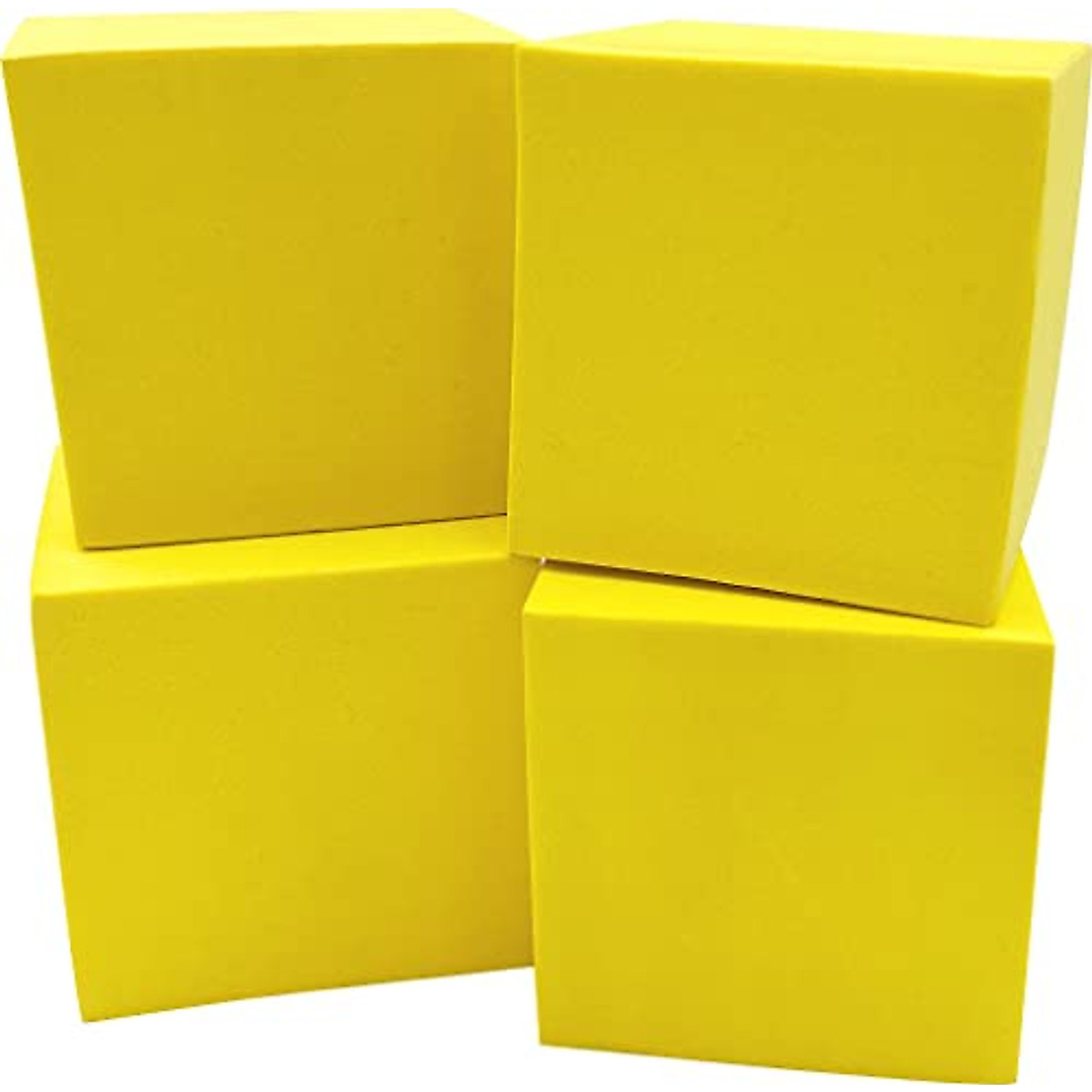 Teacher Created Resources Foam Blank Dice, 2", Pack of 4 , Yellow