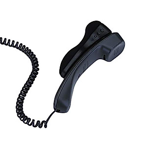 1InTheOffice Telephone Handset Shoulder Rest, Phone Cushion Gel Padded Black, 1 Pack