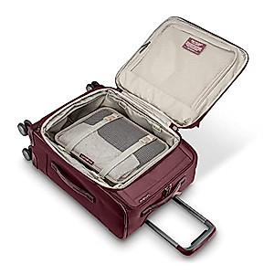 Samsonite Lineate DLX Softside Expandable Luggage with Spinner Wheels, Merlot