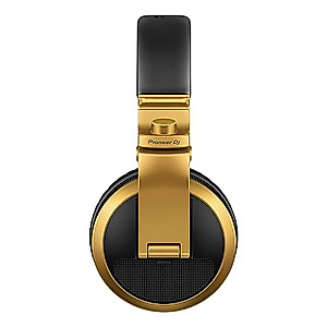 Pioneer DJ HDJ-X5BT-N - Closed-back, Bluetooth-compatible, Circumaural DJ Headphones with 40mm Drivers, 5Hz-30kHz Frequency Range, Detachable Cable, and Carry Pouch - Gold