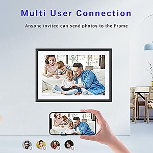5G WiFi Digital Picture Frame 10.1 Inch Digital Photo Frame with 1280x800 IPS Touch Screen, Auto-Rotate and Slide Show, Easy Setup to Share Moments Via Phone APP-Gift for Family and Friends