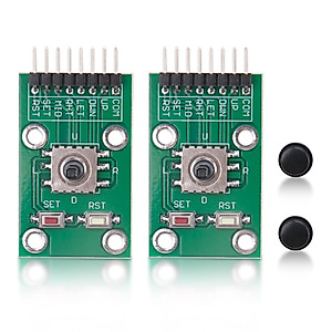 KOOBOOK 2Pcs 5-Channel Five Direction Navigation Button Module 5D Rocker Joystick Independent Keyboard for Arduino MCU