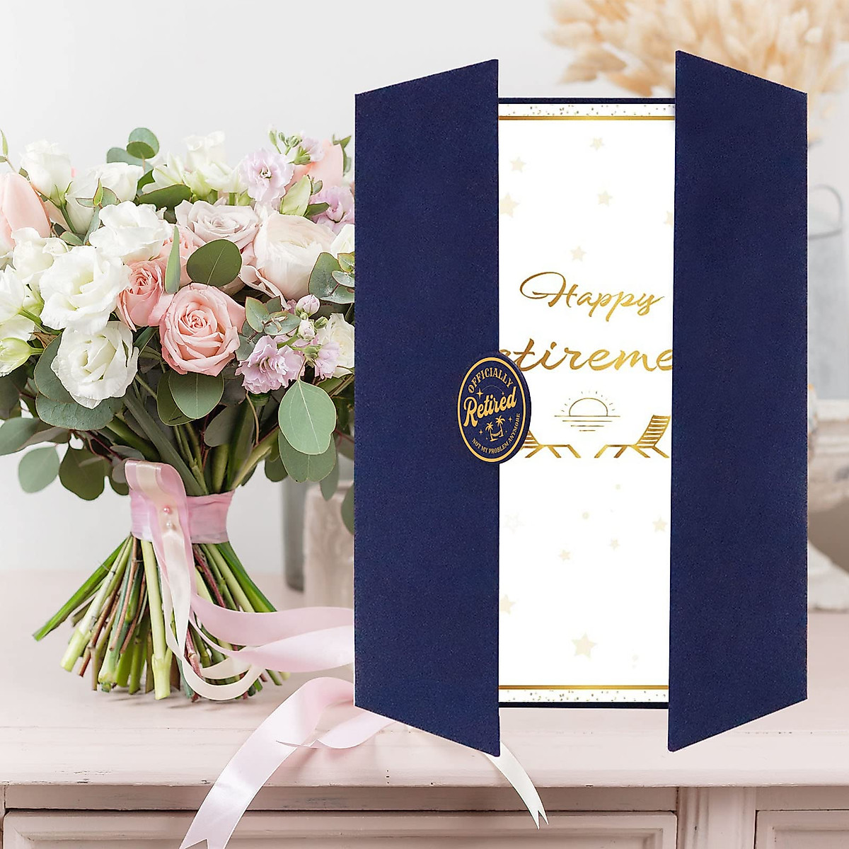 Trgowaul Retirement Party Decorations, Happy Retirement Guest Book Alternative, Funny Retirement Party Signature Certificate, Card Congrats Retired Party Supplies Gifts Sign for Men Women Coworkers