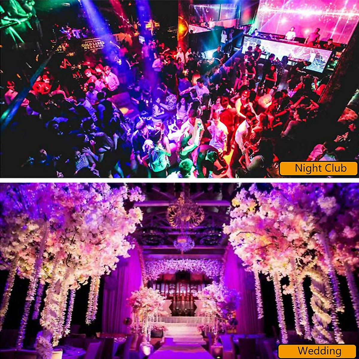Par Lights LED Stage Lights, U`King 10Wx18 RGBW Uplight Stage Lighting Effect by DMX and Sound Activated Control Wash Light for Wedding Parties Church Club DJ Live Show
