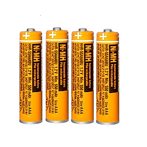 EOCIK 4 Pack HHR-55AAABU NI-MH Rechargeable Battery 1.2V 550mAh AAA Battery for Panasonic Cordless Phones