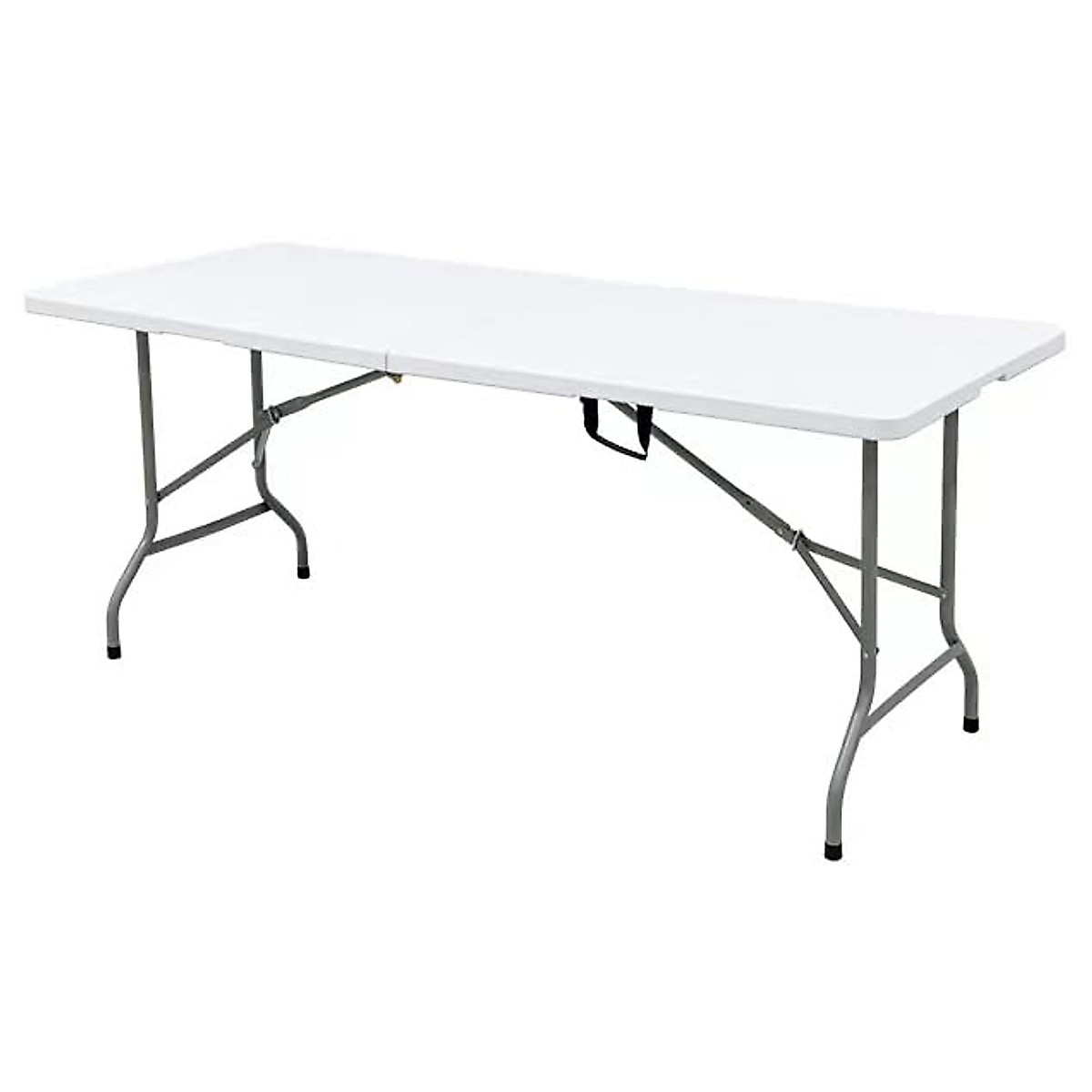 CaliGreen Tools Portable Utility Camping Folding Table, 6 Feet,White