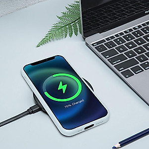 SupVict iPhone 13 Mini Phone Case, Slim Thin Silicone Soft Rubber Gel Cute Heart Design Shockproof Protective Soft Bumper Drop Protection Girls Women Boys Men iPhone 13 Mini Cover, Blue Design