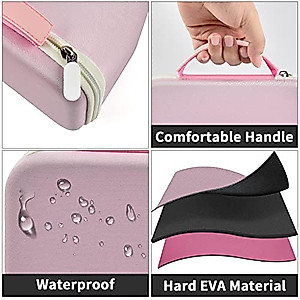 GWCASE Case Compatible with Oliso M2 Pro Mini Project Iron. Travel Irons Carrying Organizer Holder with Mesh Pocket Fits for Solemate and Other Accessories (Box Only)-Pink