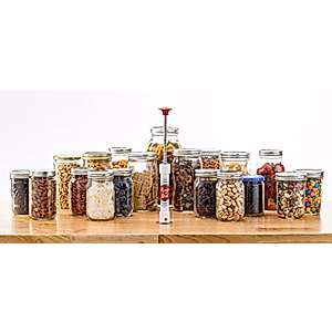 Pump-N-Seal Package #1 - Food Vacuum Sealing System | Vacuum sealing hand pump system | Seals jars, bags and bowls | Extends food freshness and taste | Compact design for easy storage | Fast and powerful vacuum | No batteries or power source required