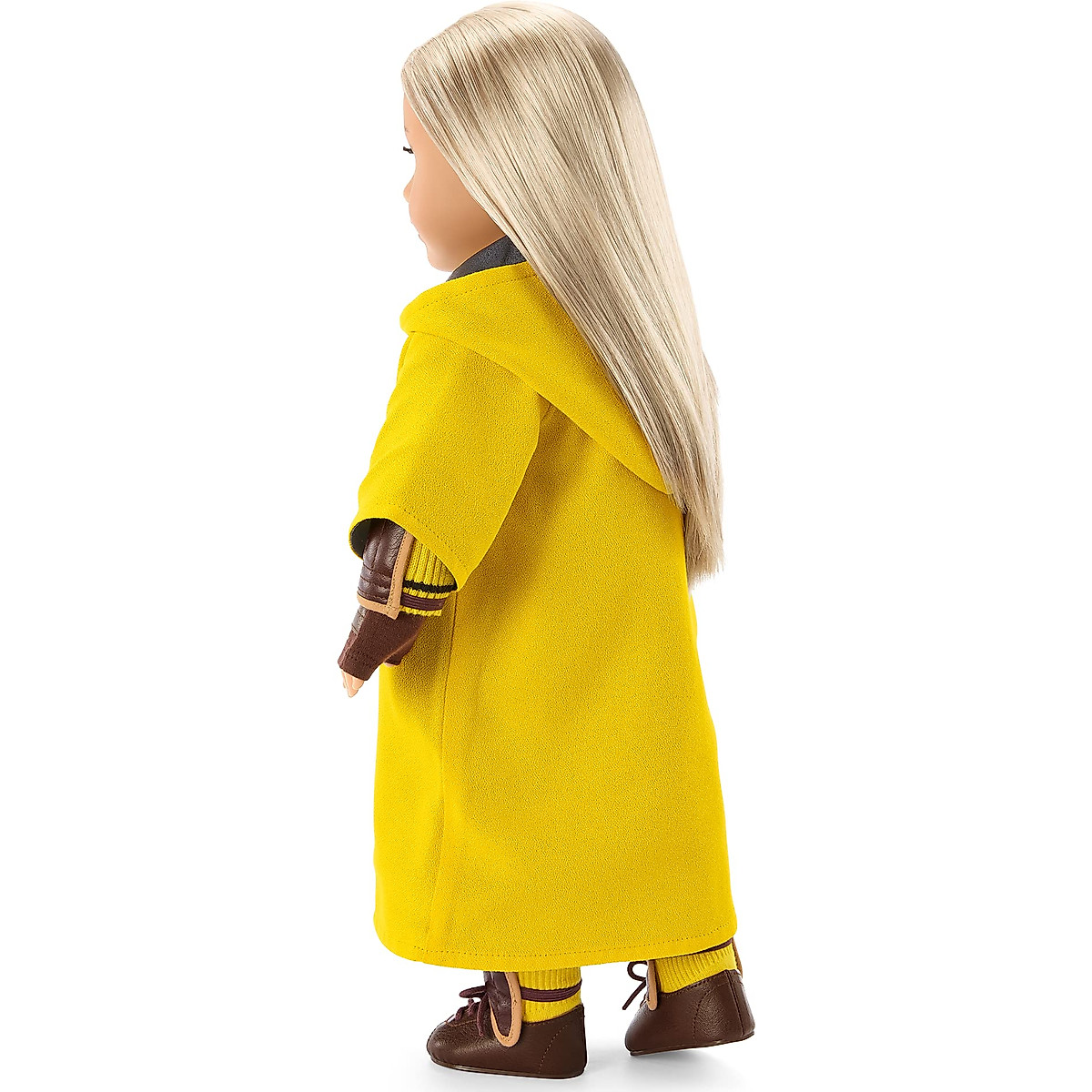 American Girl Harry Potter 18-inch Doll Hufflepuff Quidditch Uniform Outfit with Robe Featuring House Crest, For Ages 6+