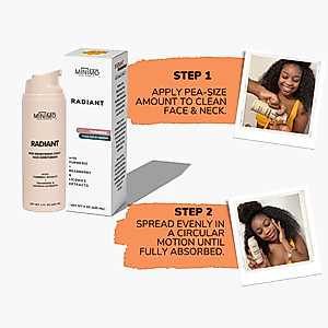 Minimo Radiant Brightening Daily Face moisturizer for Women | Naturally brightens skin discoloration and hyper-pigmentation |Best face moisturizer for women |face sunscreen moisturizer for oily skin