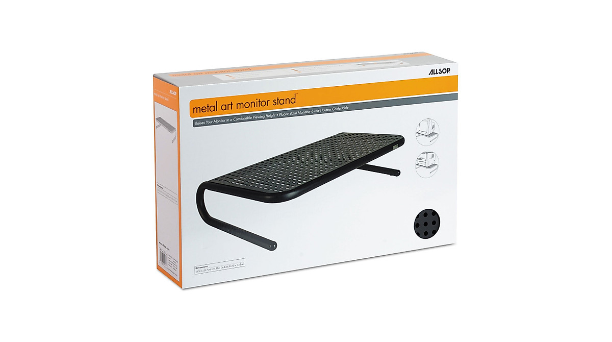 Allsop Large Metal Art Monitor Stand - Ergonomic & Stylish