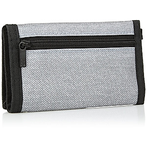 Billabong Men's Polyester Classic TRI-FOLD Wallet, Light Grey Heather, ONE