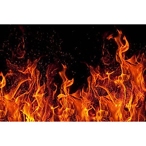 EVA Foam Grips for Fishing Rods (Fire Orange and Black), 17 3/4inch x 1.16inch x .47inch