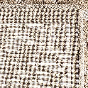 Orian Rugs Boucle Collection 397147 Indoor/Outdoor High-Low Biscay Runner Rug, 1'11" x 7'6", Driftwood Beige