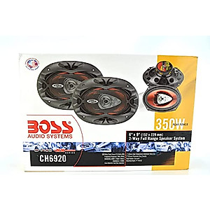 BOSS Audio Systems CH6920 Chaos Series 6 x 9 Inch Car Stereo Door Speakers - 350 Watts Max, 2 Way, Full Range Audio, Tweeters, Coaxial, Sold in Pairs