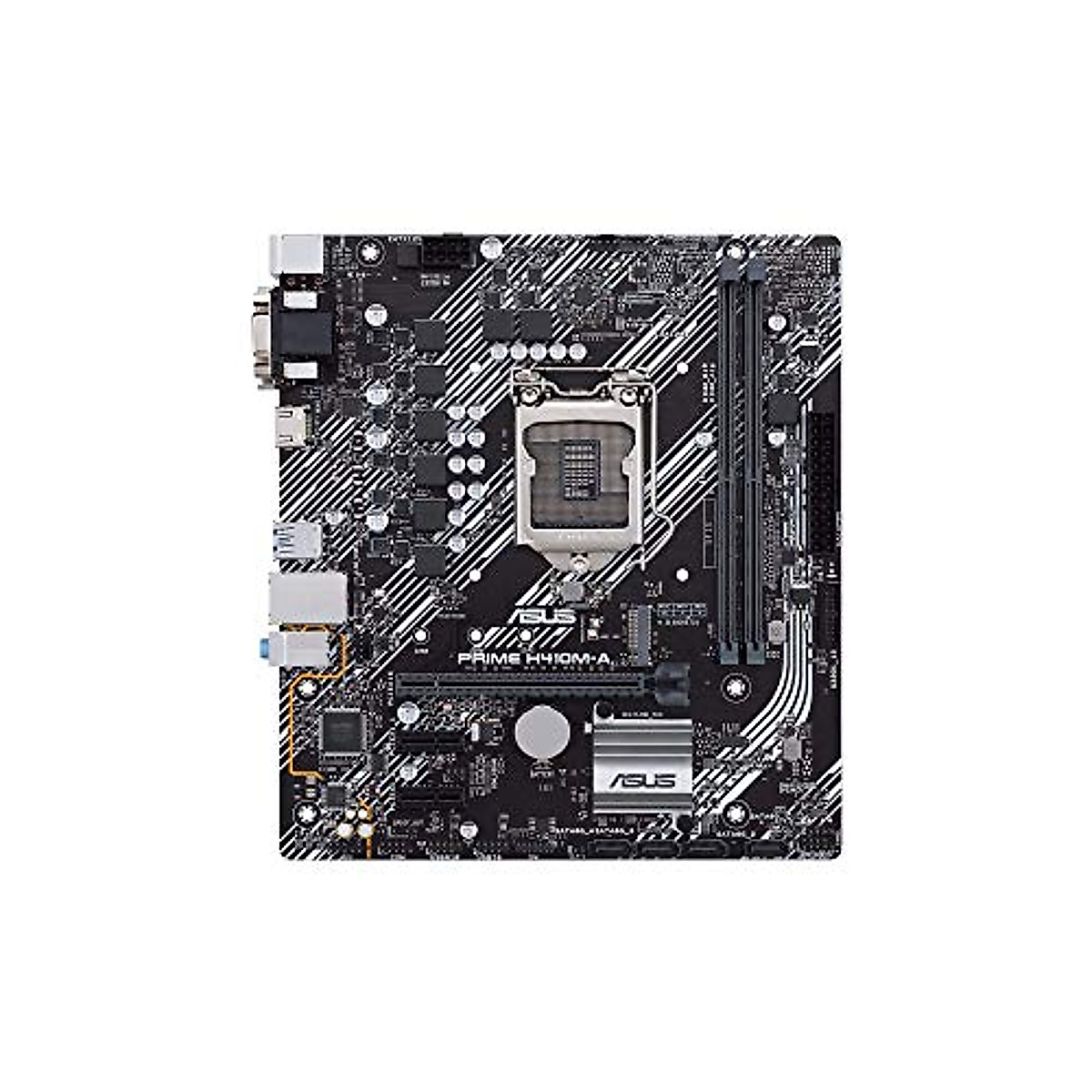 ASUS Prime H410M-A/CSM LGA1200 (Intel® 10th Gen) Micro-ATX Commercial Motherboard (M.2 Support, HDMI, D-Sub, DVI, USB 3.2 Gen 1, COM Header, TPM Header and ASUS Control Center Express)