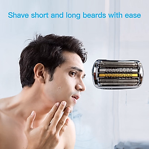 2023 Version Series 9 92S 94M Replacement Electric Shaver Replacement Head for Br aun All 2023 Version Series 9 Electric Razors 9290cc, 9291cc, 9370cc, 9293s, 9385cc, 9390cc, 9330s, 9296cc Silver