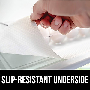 Gorilla Grip Refrigerator Shelf Liner, Large Waterproof Roll, Non Adhesive, Trim to Fit, Easy Clean, 60 Inch x 13 Inches, Durable Kitchen Fridge Mat Pad for Fruit and Vegetable Drawers, Fridges