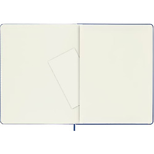 Moleskine Classic Notebook, Hard Cover, XL (7.5" x 9.5") Ruled/Lined, Hydrangea Blue, 192 Pages
