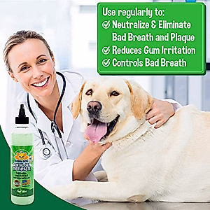 Bodhi Dog Pet Dental Gel | New Thicker Formula | Plaque Remover & Breath Freshener | Toothpaste for Dogs and Cats | Made in USA | 8oz (240ml)