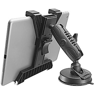 iBOLT Tabdock BizMount -Holder/Mount with suction cup base- for your windshield, Dashboard, or desk - compatible with all 7"-10" Tablets: iPad, Samsung Galaxy Tab, Google Nexus
