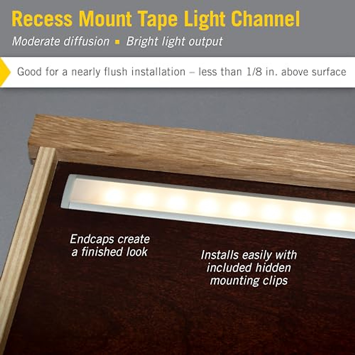 Armacost Lighting 960052 Recessed Mounting Channel, Aluminum