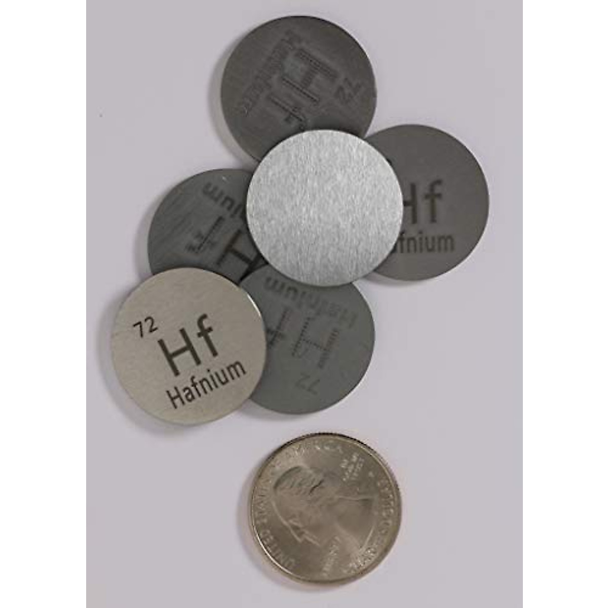 Hafnium (Hf) 24.26mm Metal Disc for Collection or Experiments