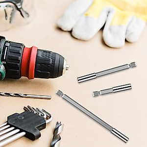 3PCS Magnetic Drill Bit Extension Holder 1/4" Hex Shank Magnetic Screwdriver Bit Holder S2 Steel Impact Driver Bit Set for Automotive Maintenance DIY Repair Work, 2, 4, 6-inch Extensions
