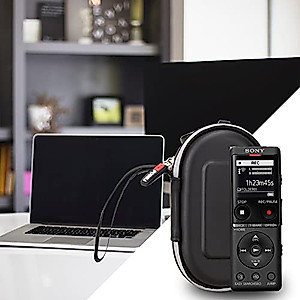 FBLFOBELI Carrying Case for Sony ICD-UX570 Digital Voice Recorder, Travel Storage Digital Voice Recorder Machine Carrying Bag