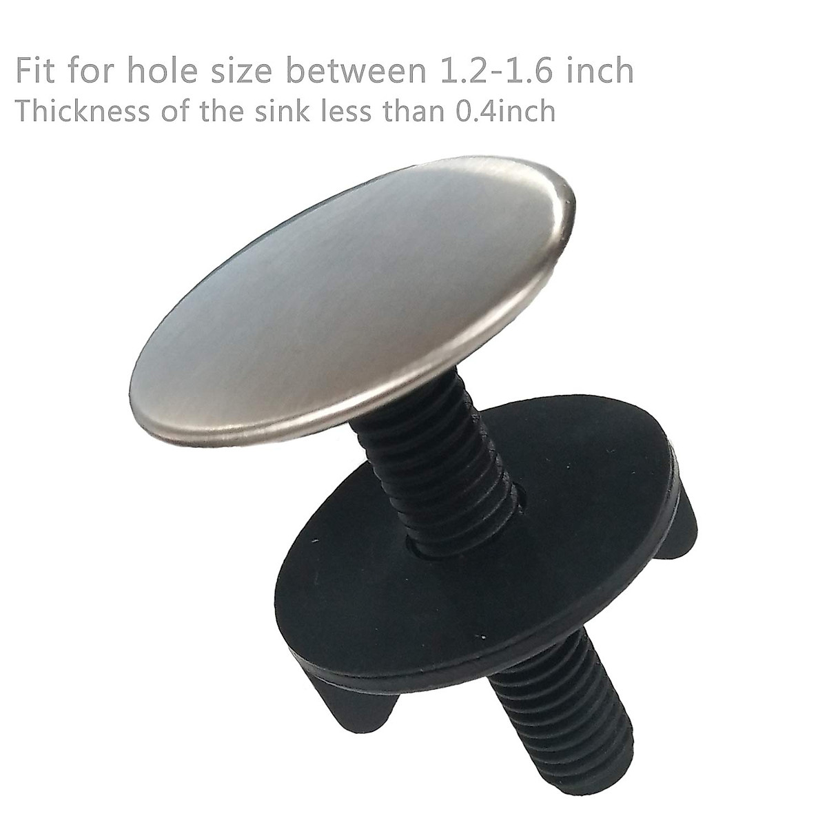 2 Pack Kitchen Sink Hole Cover Faucet Hole Cover Kitchen Sink Tap Hole Plate Stopper Cover Blanking Metal Stainless Steel Plug