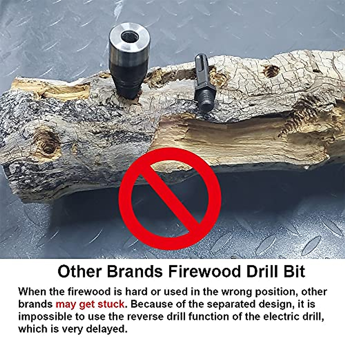 Hex Shank Firewood Drill Bit Wood Splitter,Overall Wood Splitter Drill Bit(32mm),Electric Drill Wood Splitter,Electric Log Splitter Hex Firewood Drill Bit.