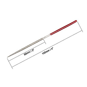 uxcell 10pcs Round Diamond Needles File 2mm x 100mm 150 Grit for Metal Glass Wood Stone Grinding Polishing Engraving