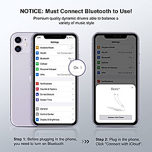 Coolden Wired Earbuds for iPhone with Microphone & Volume Control, HiFi Stereo in-Ear Earphones, Crystal Clear Audio Colorful Headphone Compatible with iPhone 12 Pro Max/12/11/X/XR/XS/8/7/iPad,Purple