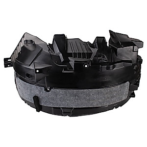 TRQ Front Right Rearward Inner Fender Liner Black Passenger Side Compatible with 2017-2023 Nissan TITAN NI1249177